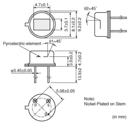 IRA-Serie Pyroelektrische Infrarot-Sensoren - Murata Electronics | Mouser