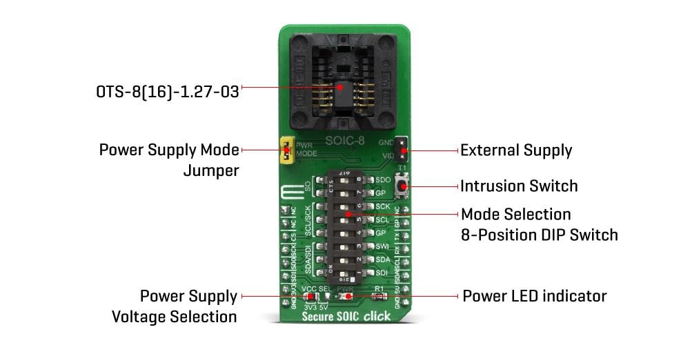Secure SOIC Click - Mikroe | Mouser