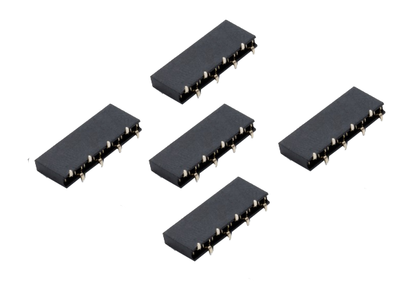 1x8 Female Header Socket SMD (5pcs) - Mikroe | Mouser