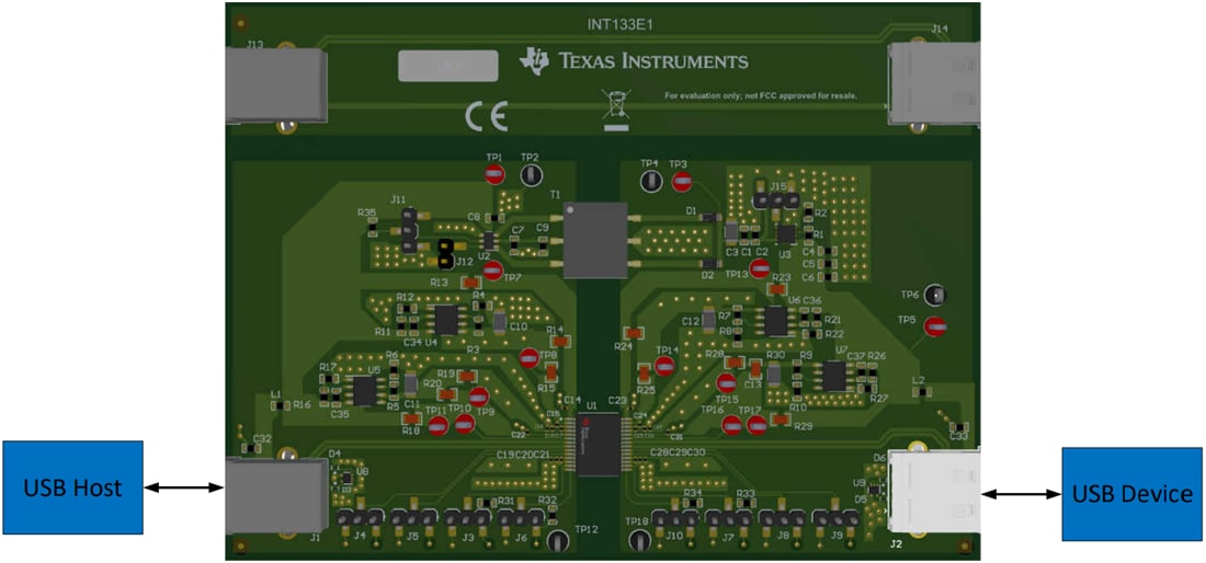 ISOUSB211DPEVM Repeater Evaluierungsmodul - TI | Mouser