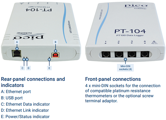 PT-104 High-Accuracy Data Logger - Pico Technology | Mouser