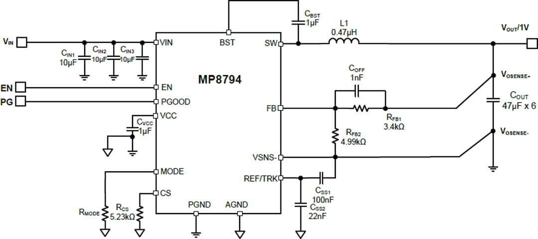 MP8794 Synchronous Step-Down Converter - MPS | Mouser
