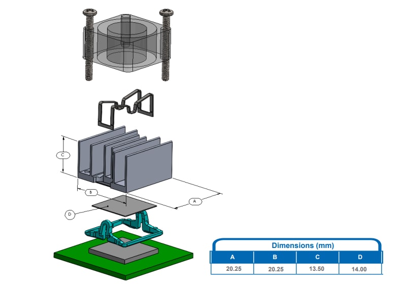 fanSINK™ Designed for Analog Devices Eval Boards - ATS | Mouser