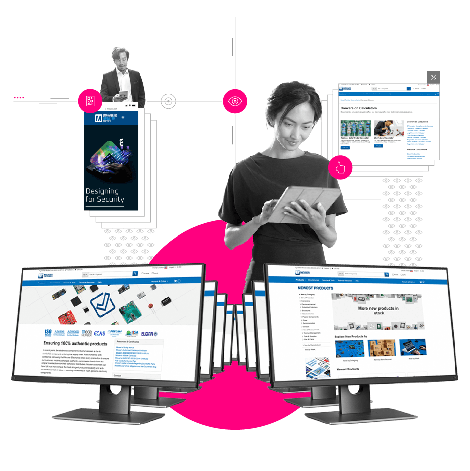 Infografik „Mouser in Zahlen“ – Mouser