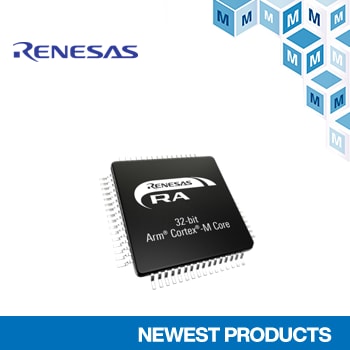 Mouser bietet ab sofort die RA8M1 Arm® Cortex®-M85-Mikrocontroller mit Helium und TrustZone von ...
